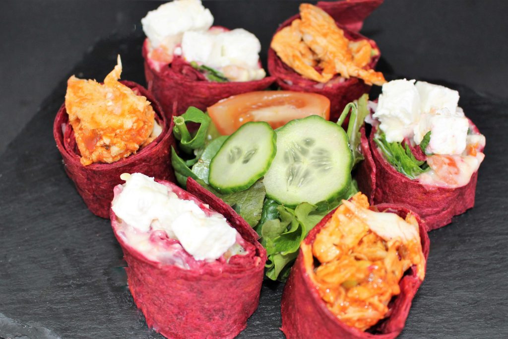 Beetroot wraps with Flavours filling - Premier Quality Foods